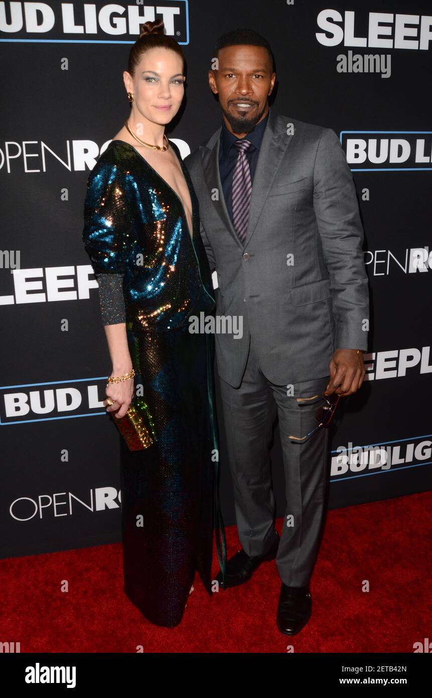 Michelle Monaghan, Jamie Foxx at the "Sleepless" Los Angeles Premiere ...