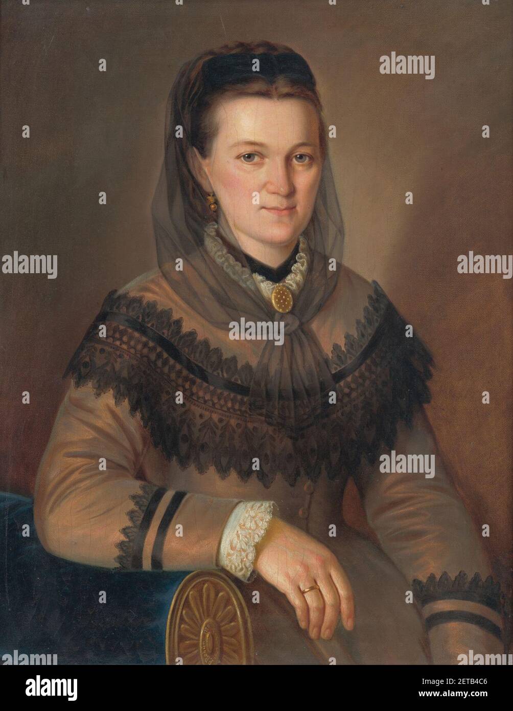 Peter Michal Bohúň - Podobizeň Anny Philadelphi rod. Šípkovej Stock ...