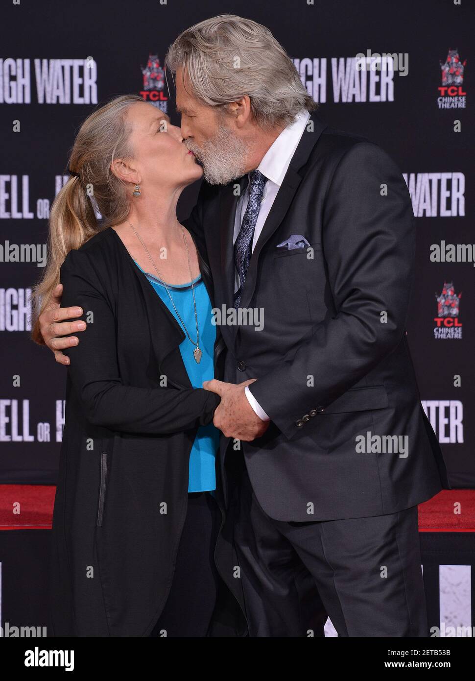 (L-R) Susan Geston and Husband Jeff Bridges at the Jeff Bridges Hand ...