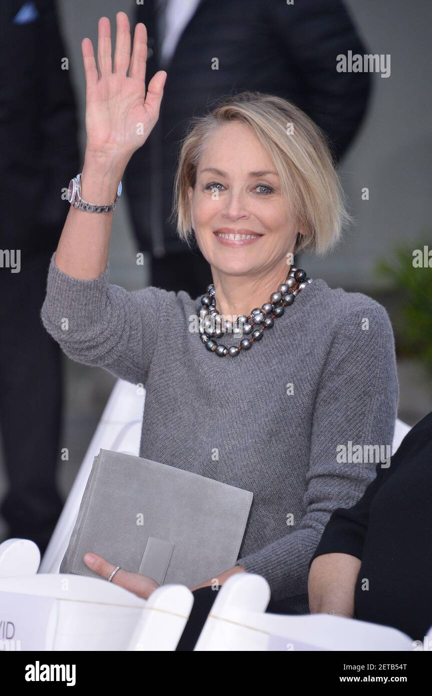 Sharon Stone at the Jeff Bridges Hand And Footprint Ceremony held at ...
