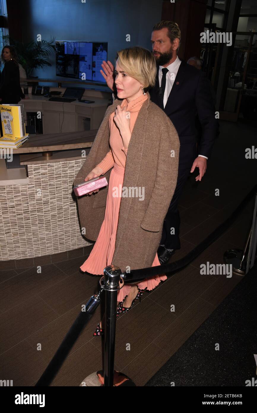 Sarah Paulson arrives to Gold Meets Golden Event, held at the Equinox ...