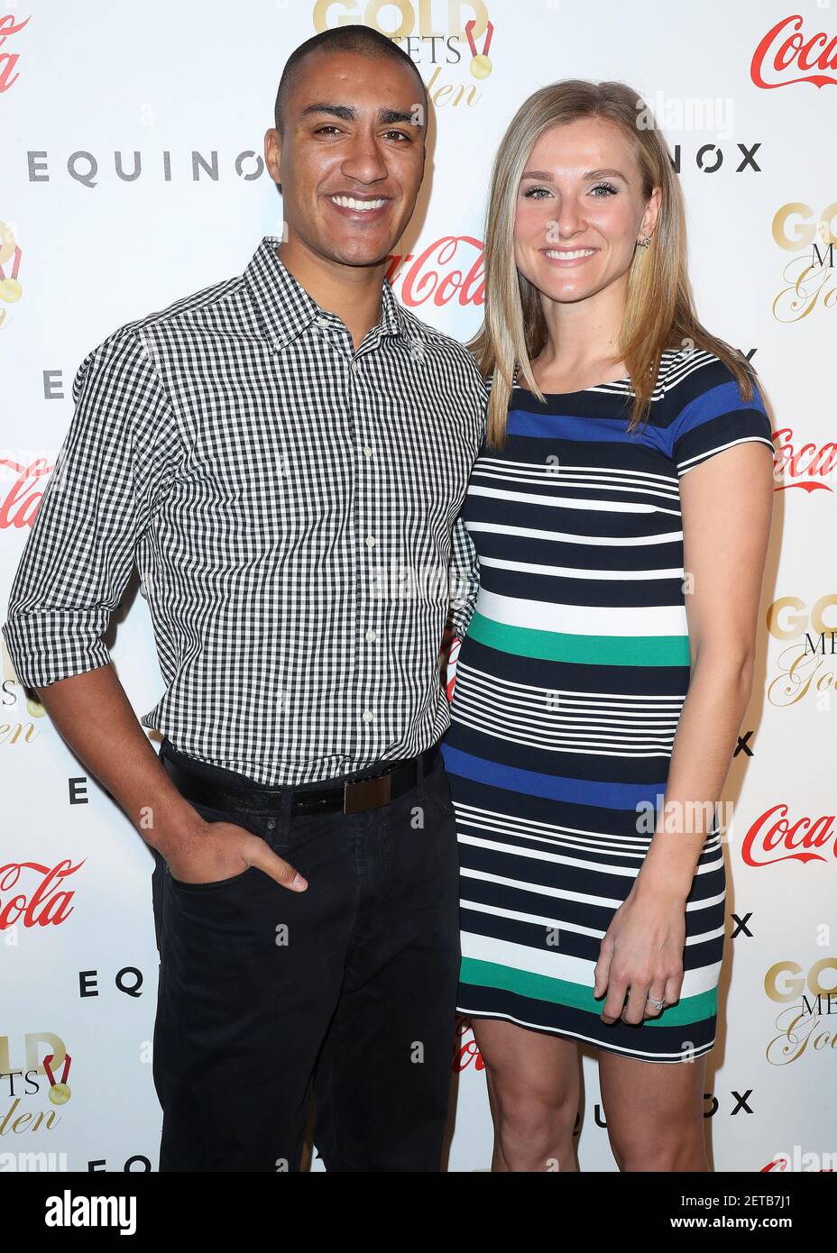 LOS ANGELES, CA - JANUARY 7: Ashton Eaton and Brianne Theisen at the ...