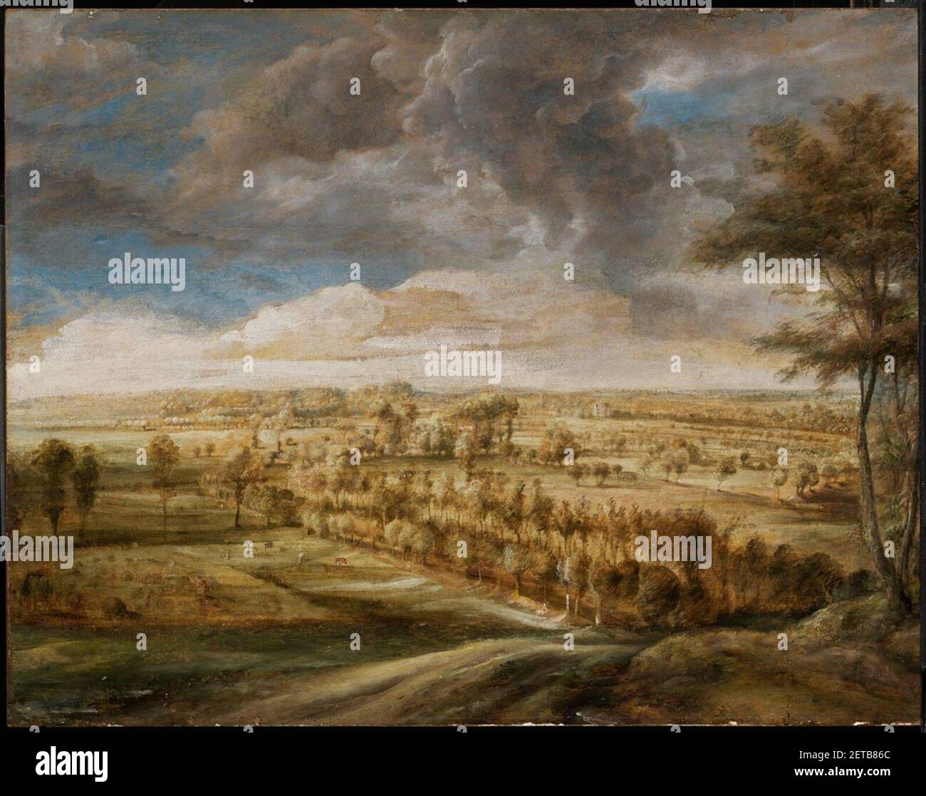 Peter Paul Rubens - Landscape with an Avenue of Trees - 43.1332 Stock ...