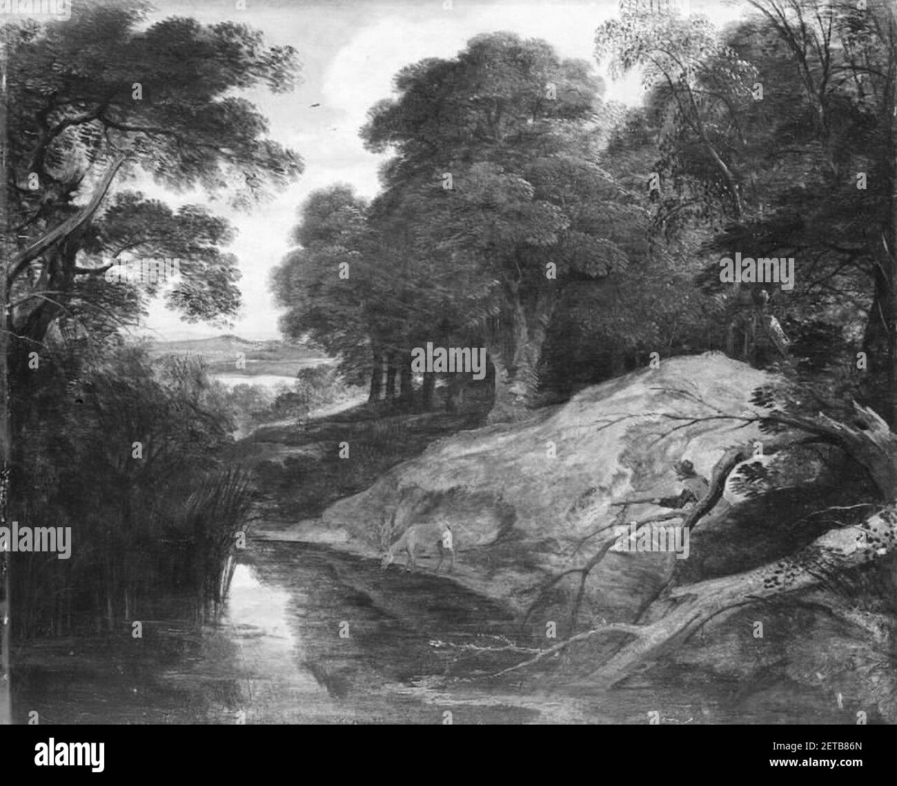 Peter Paul Rubens - Landscape with Huntsman and Stags Stock Photo - Alamy