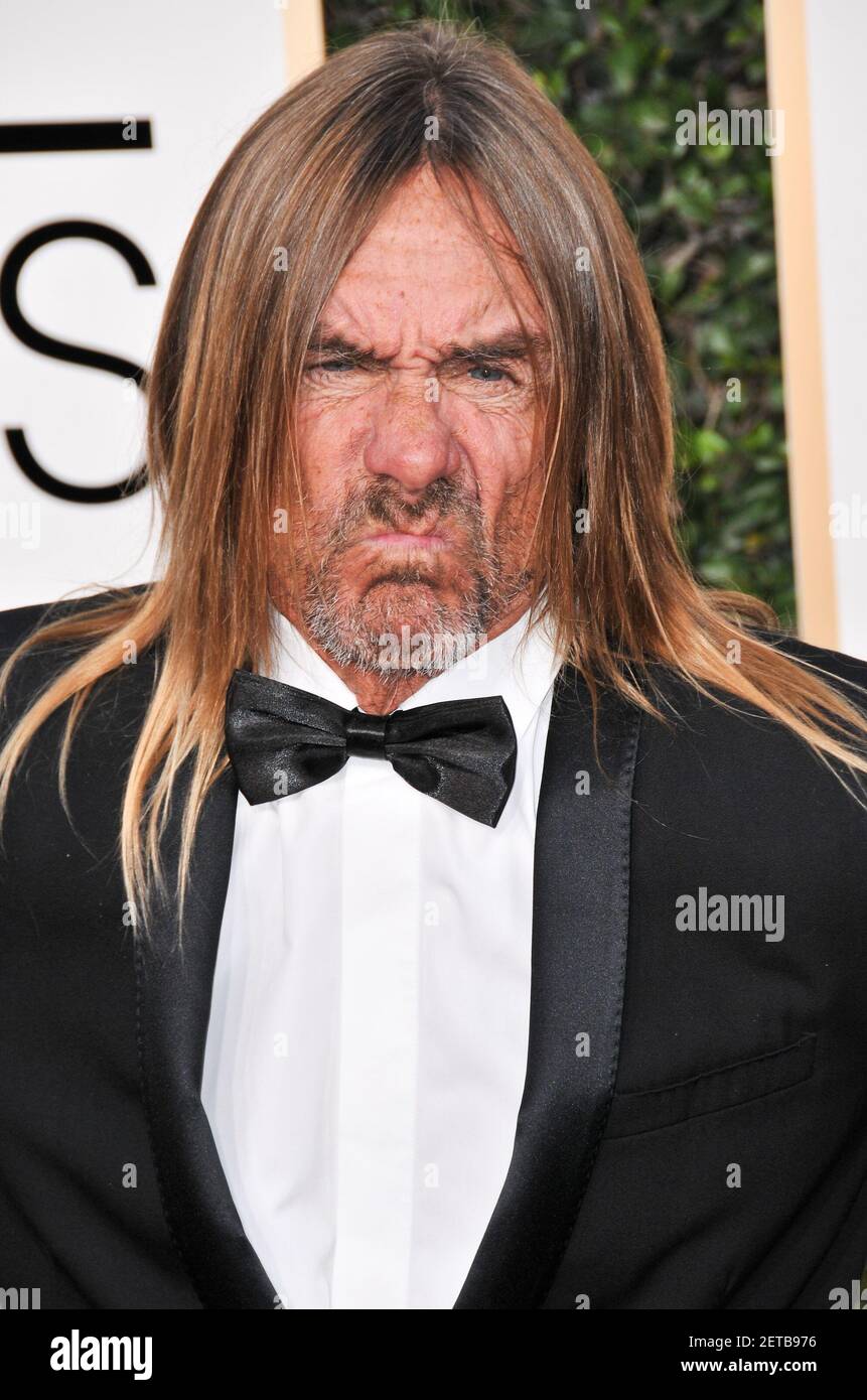 Iggy Pop at the 74th Golden Globe Awards held at the Beverly Hilton on ...