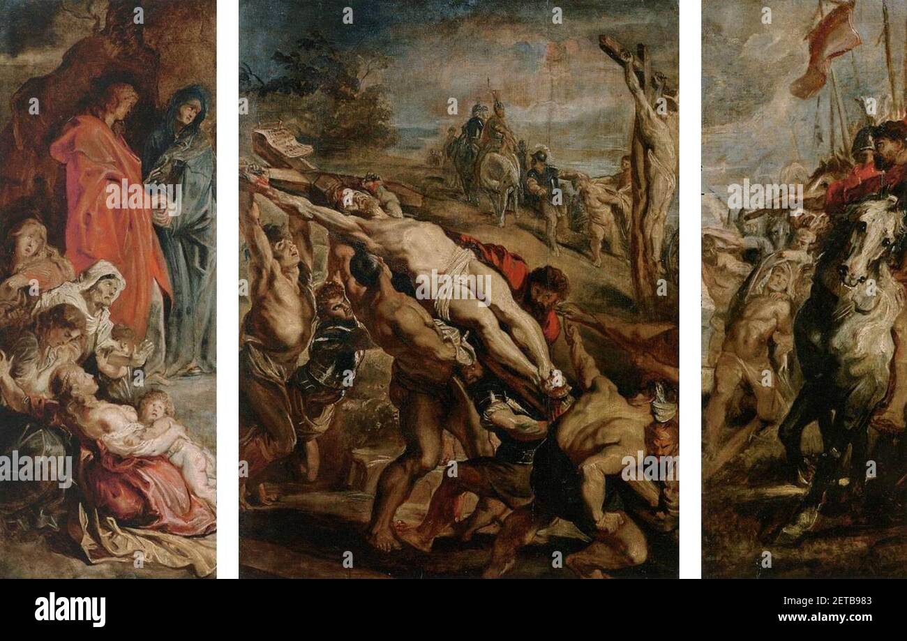 Peter Paul Rubens - Raising of the Cross Stock Photo - Alamy