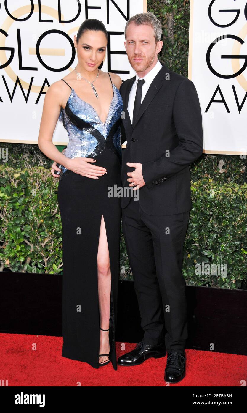 Yaron Versano, Gal Gadot at the 74th Golden Globe Awards held at the ...