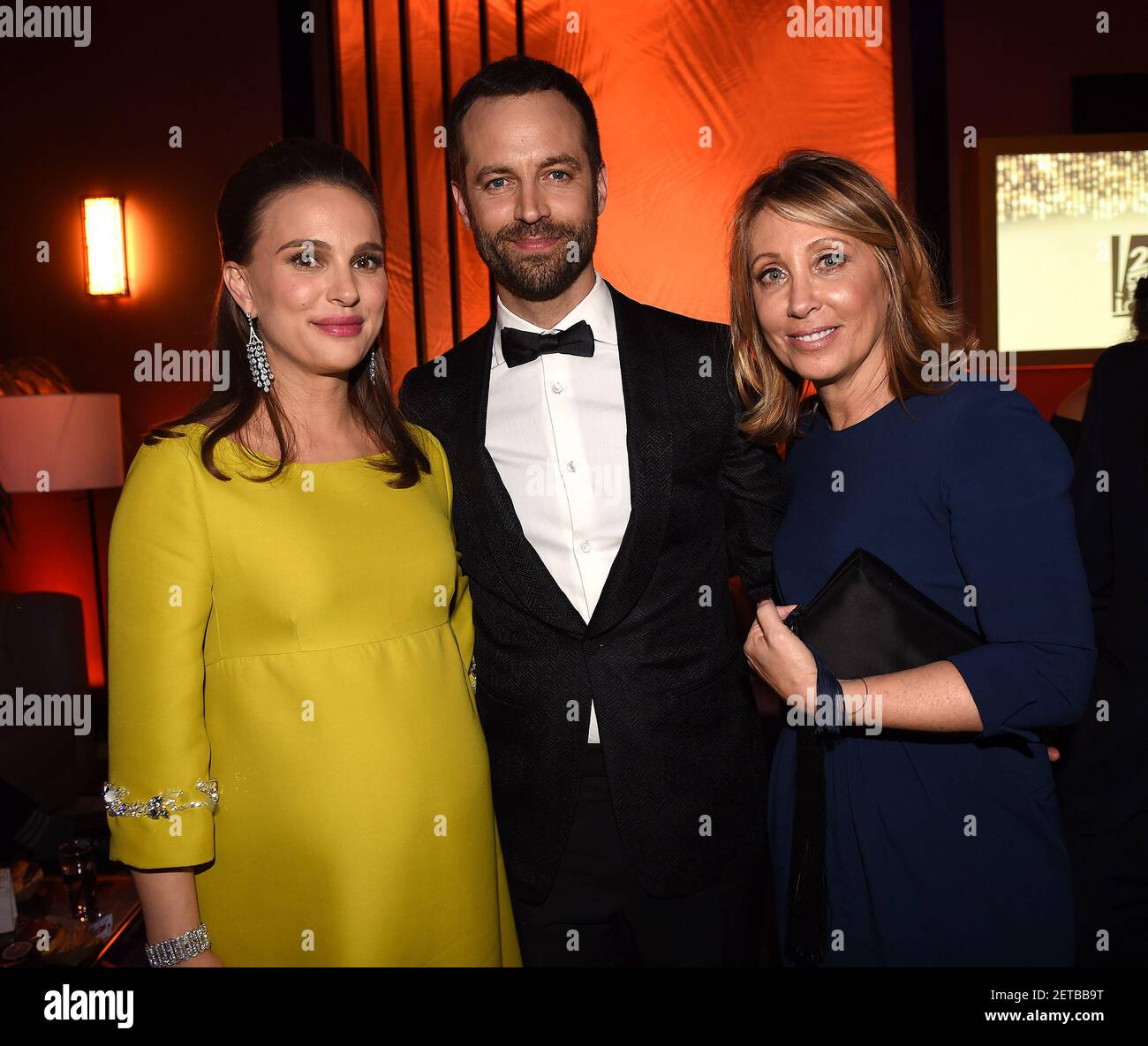 BEVERLY HILLS, CA - JANUARY 8: Natalie Portman, her husband Benjamin ...