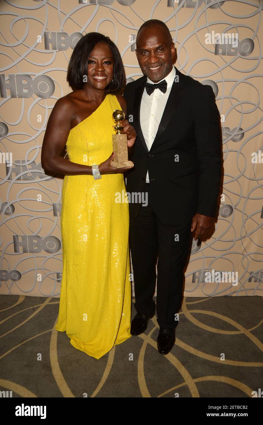 Viola Davis, Julius Tennon at the HBO Golden Globes After-Party at the ...