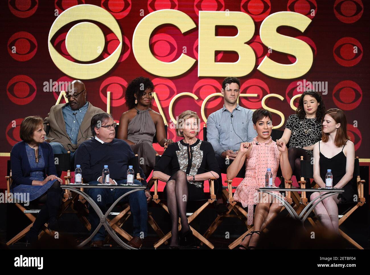 PASADENA, CA - JANUARY 9: (Top Row) Delroy Lindo, Erica Tazel, Justin ...