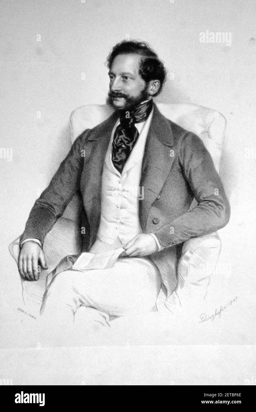 Peter von Galvagni Litho Stock Photo - Alamy