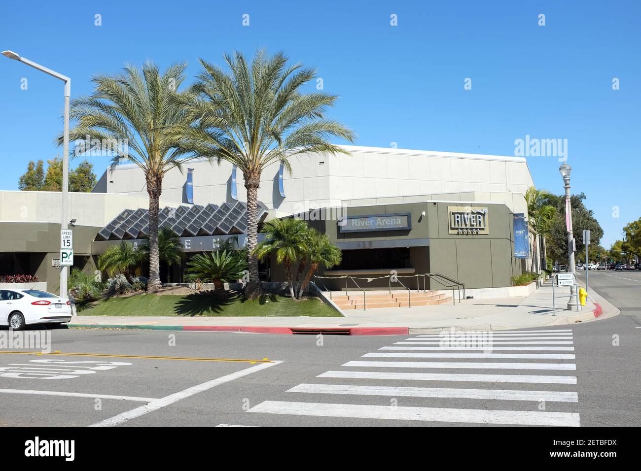 ANAHEIM, CALIFORNIA - 1 MAR 2021: River Arena, The River Church is a ...