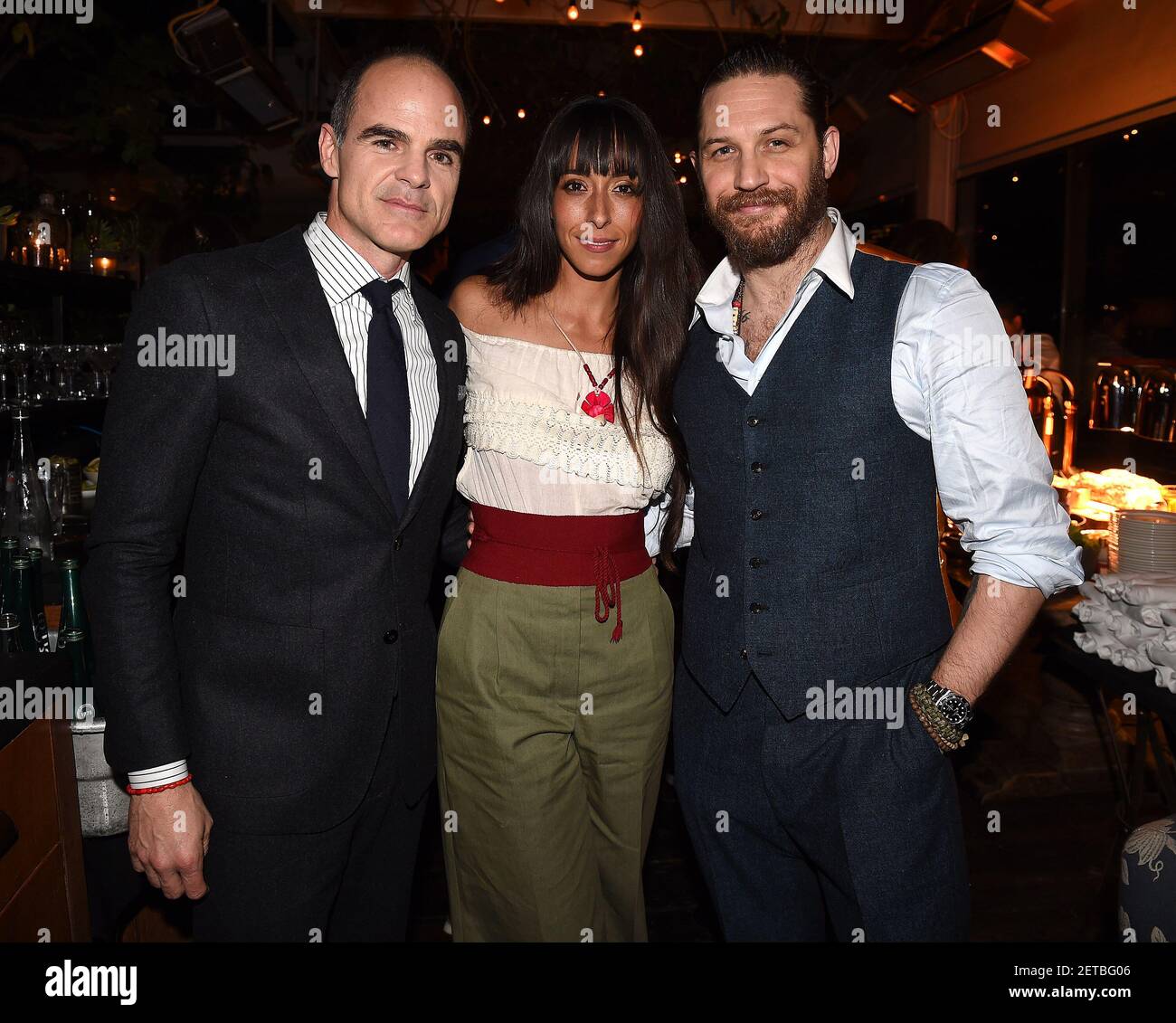 LOS ANGELES, CA - JANUARY 9: (L-R) Michael Kelly, Oona Chaplin, and Tom ...