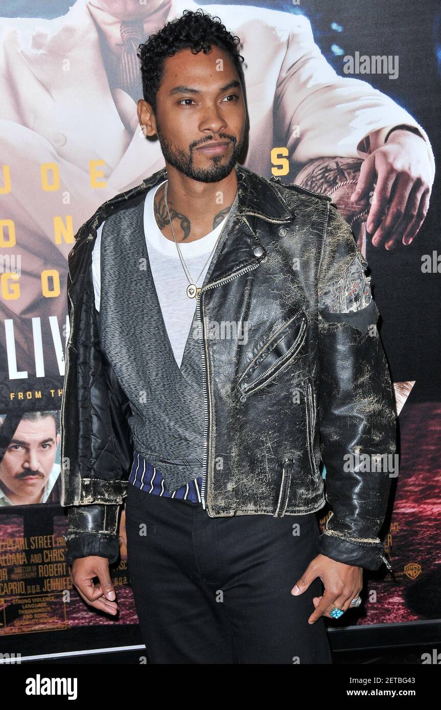 Miguel arrives at the "Live By Night" Los Angeles Premiere held at the ...