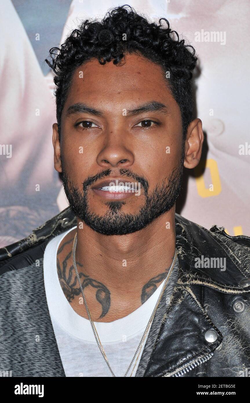 Miguel arrives at the "Live By Night" Los Angeles Premiere held at the ...