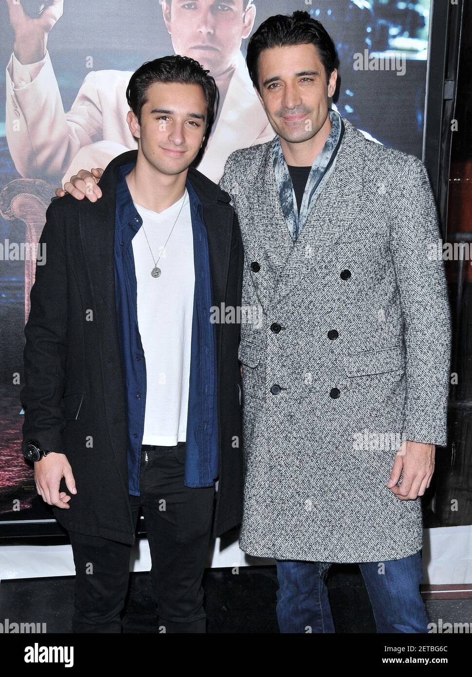 (L-R) Georges Marini and Gilles Marini arrives at the "Live By Night ...