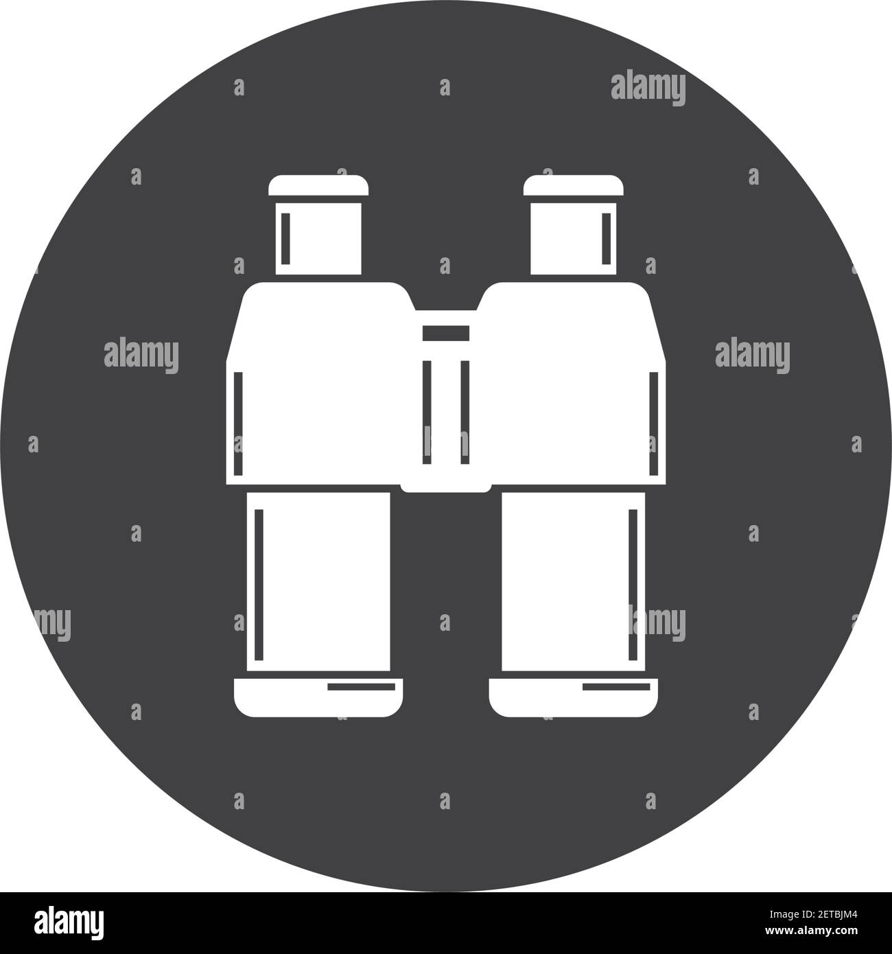 Silhouette binocular sky Stock Vector Images - Alamy