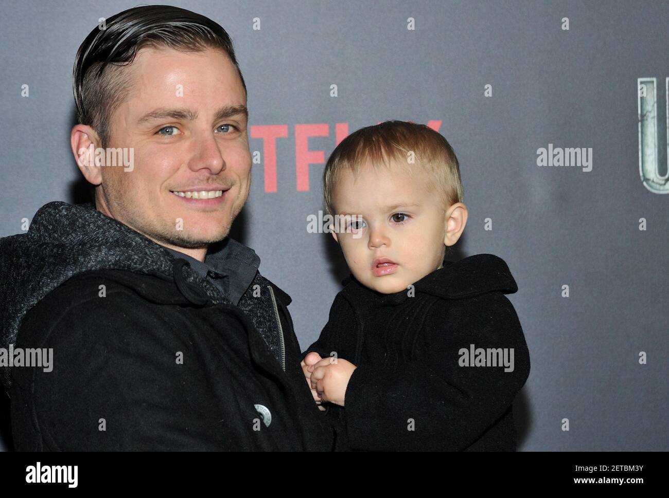Actor Presley Smith (R) attends the world premiere of Netflix' Lemony Snicket's " A Series Of ...