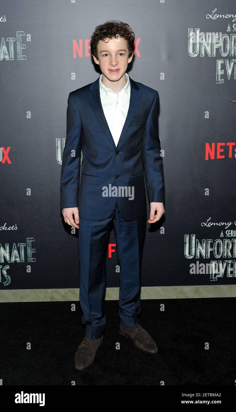 Actor Louis Hynes attends the world premiere of Netflix' Lemony Snicket ...