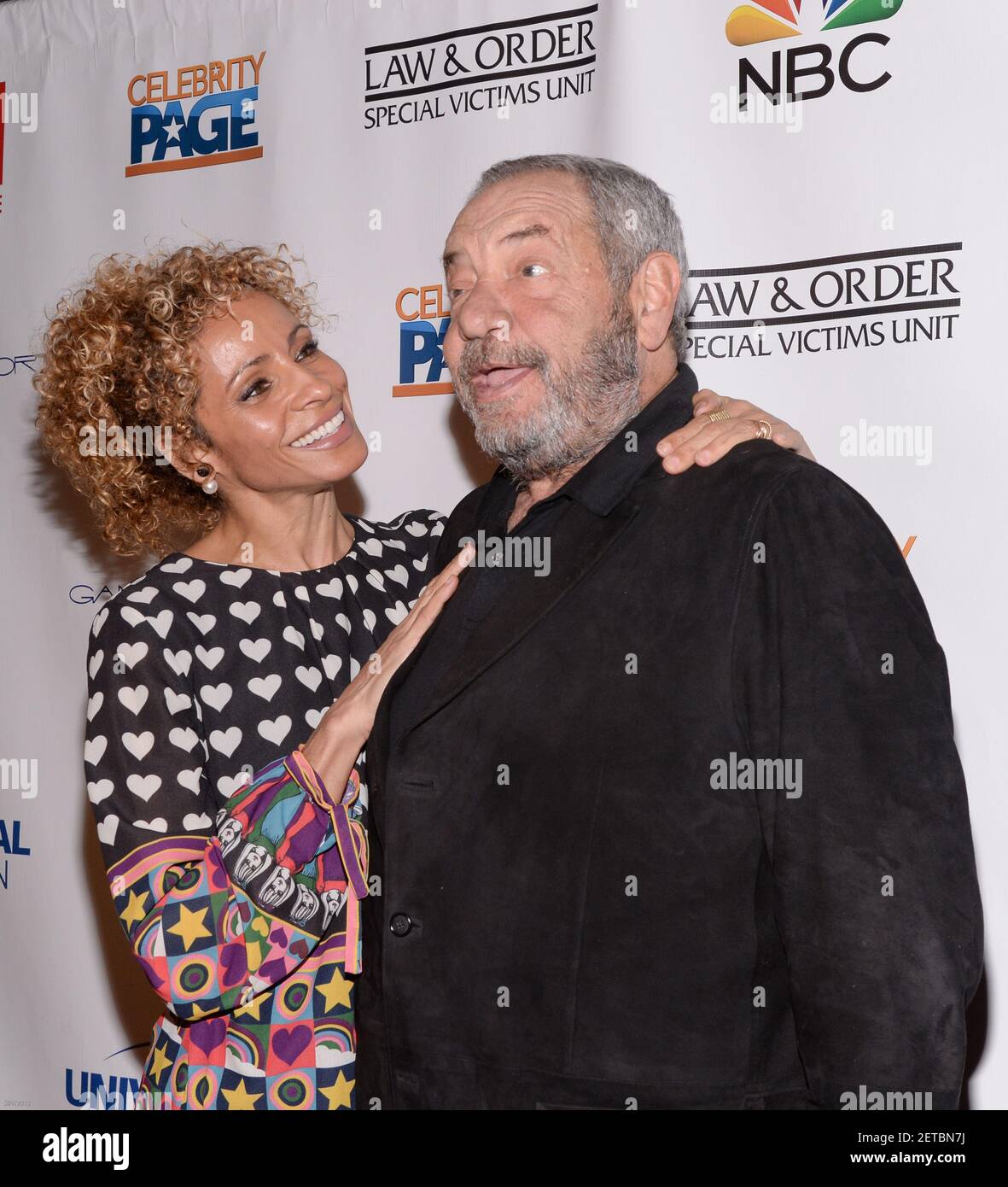 NEW YORK CITY - JANUARY 11: Michelle Hurd and Dick Wolf attends the ...