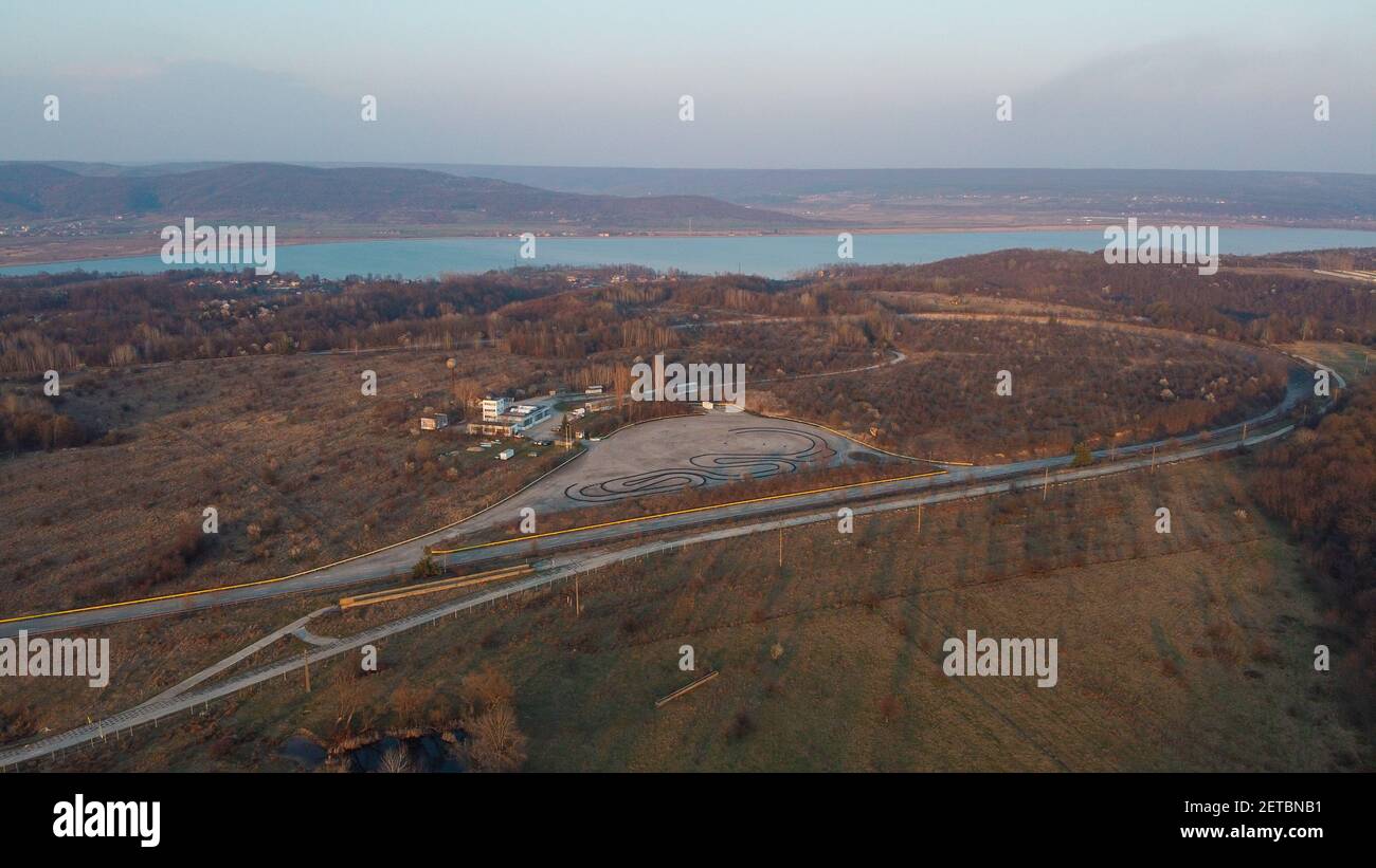 Race track aerial hi-res stock photography and images - Alamy