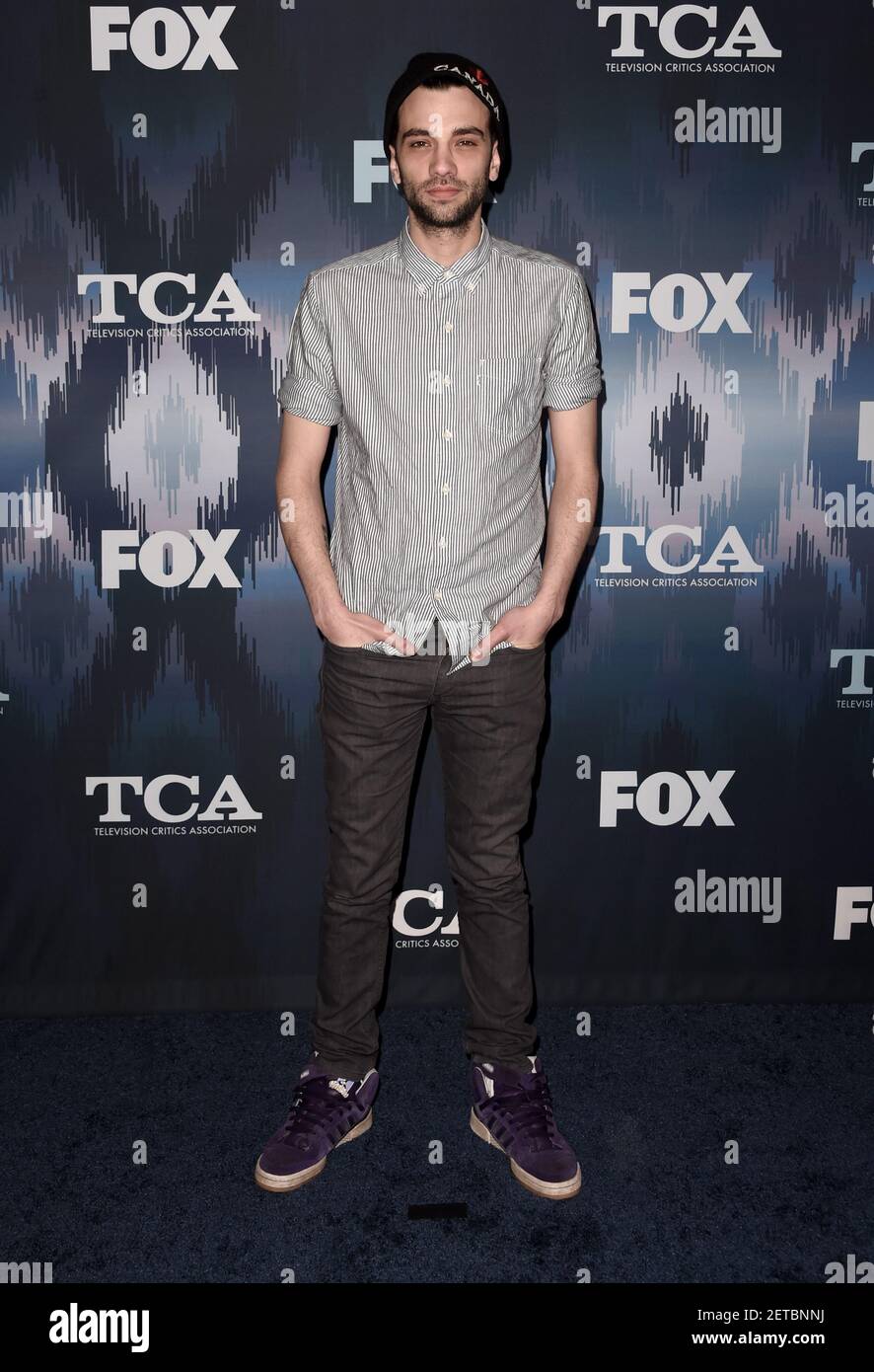 PASADENA, CA - JANUARY 11: Jay Baruchel arrives at the Fox Winter TCA ...