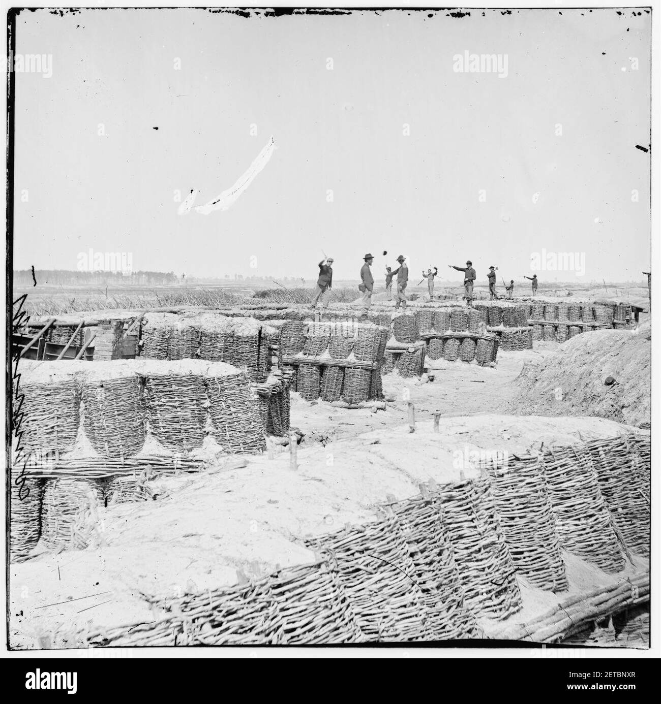 Petersburg, Virginia. Gabioned parapet of 'Fort Hell'. (Fort Sedgwick ...