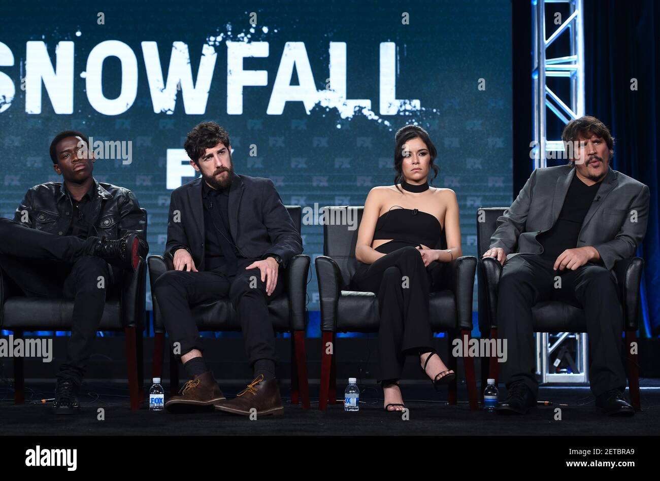 2017 FX WINTER TCA: L-R: Cast members Damson Idris, Carter Hudson ...
