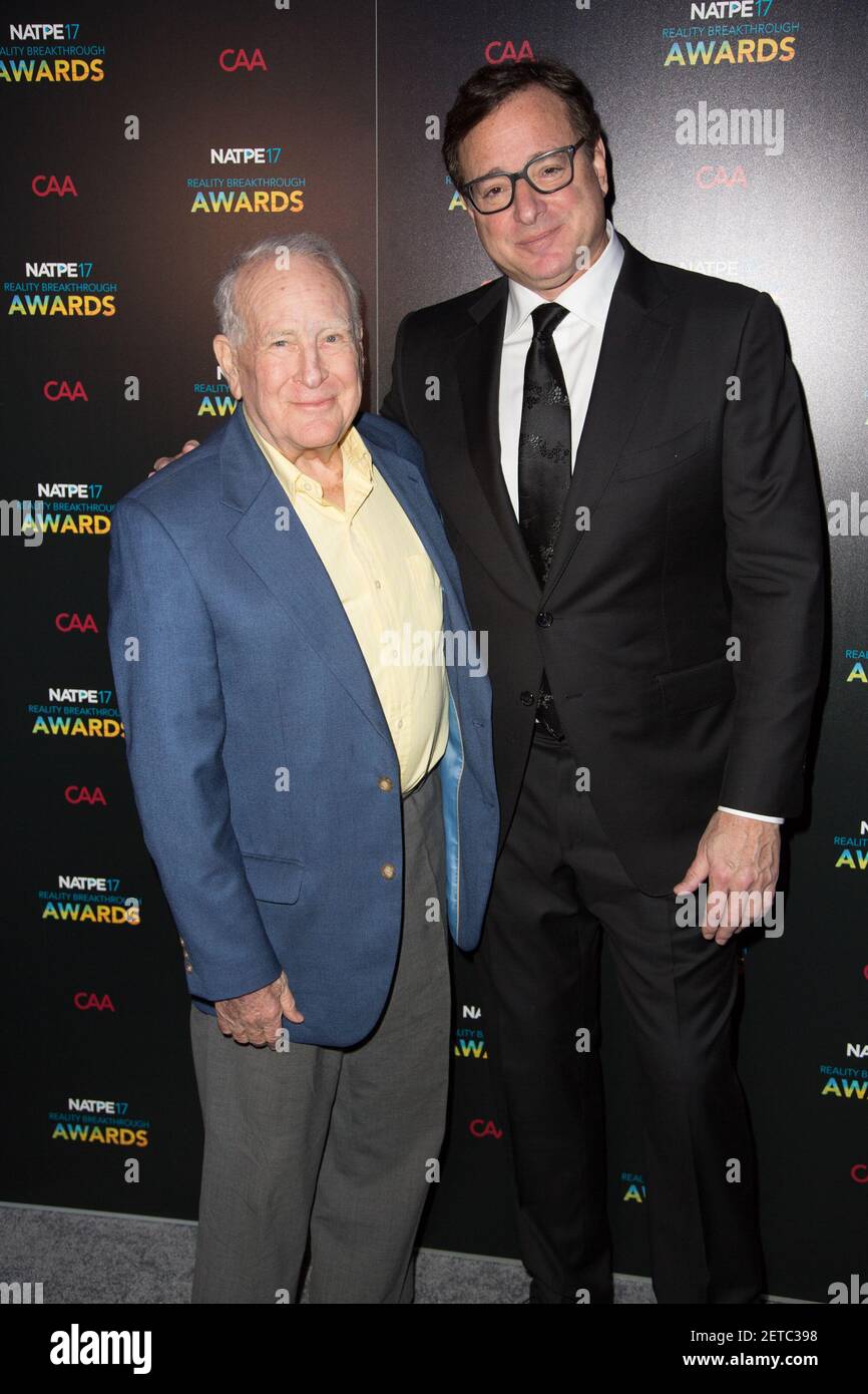 MIAMI BEACH, FLORIDA - JANUARY 17: Lew Klein and Bob Saget are seen ...