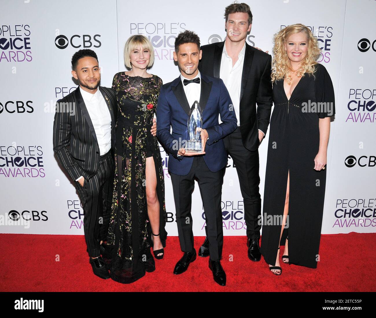Cast of Baby Daddy at the People's Choice Awards 2017 Press Room at the ...