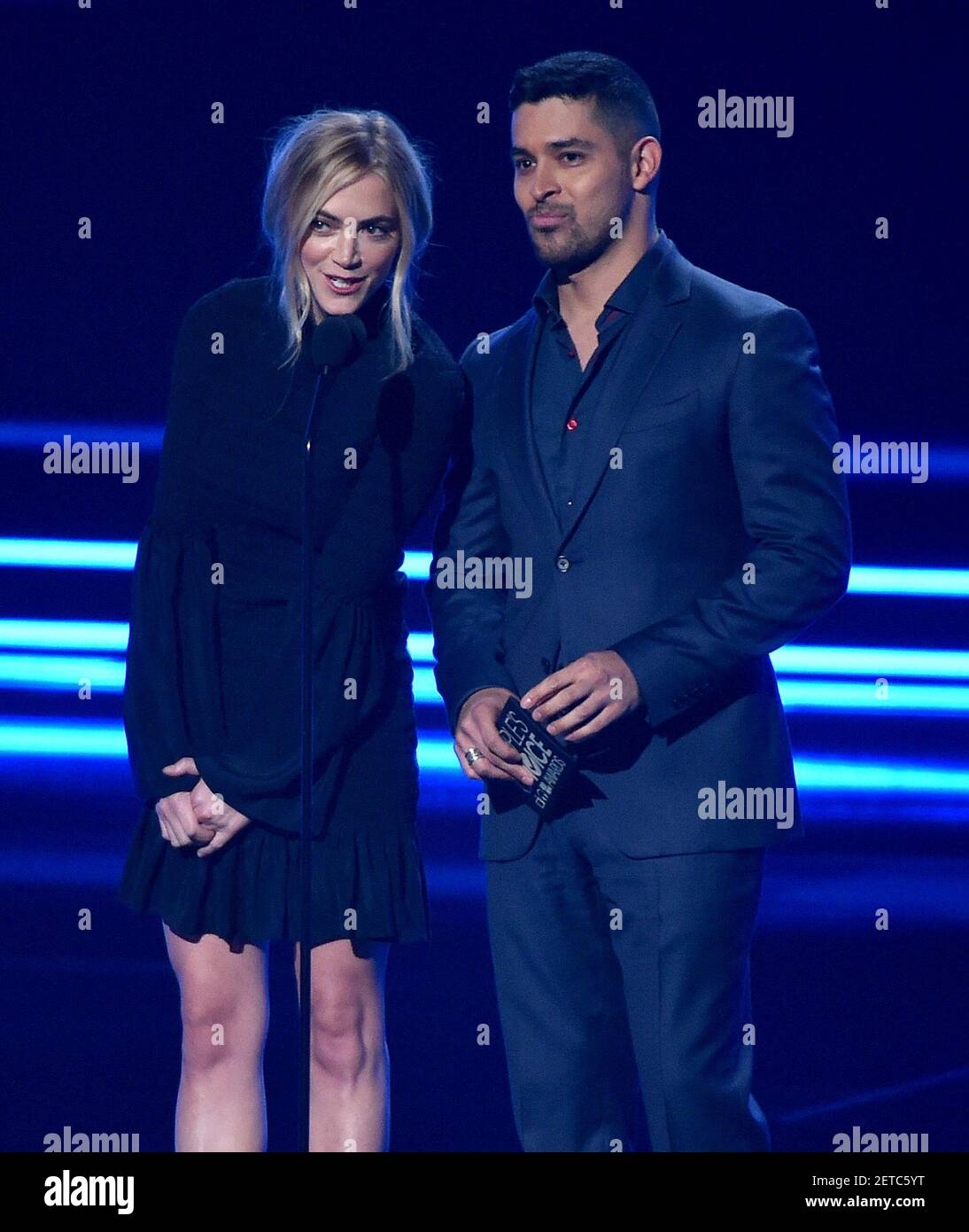 LOS ANGELES - JANUARY 18: Wilmer Valderrama and Emily Wickersham appear ...