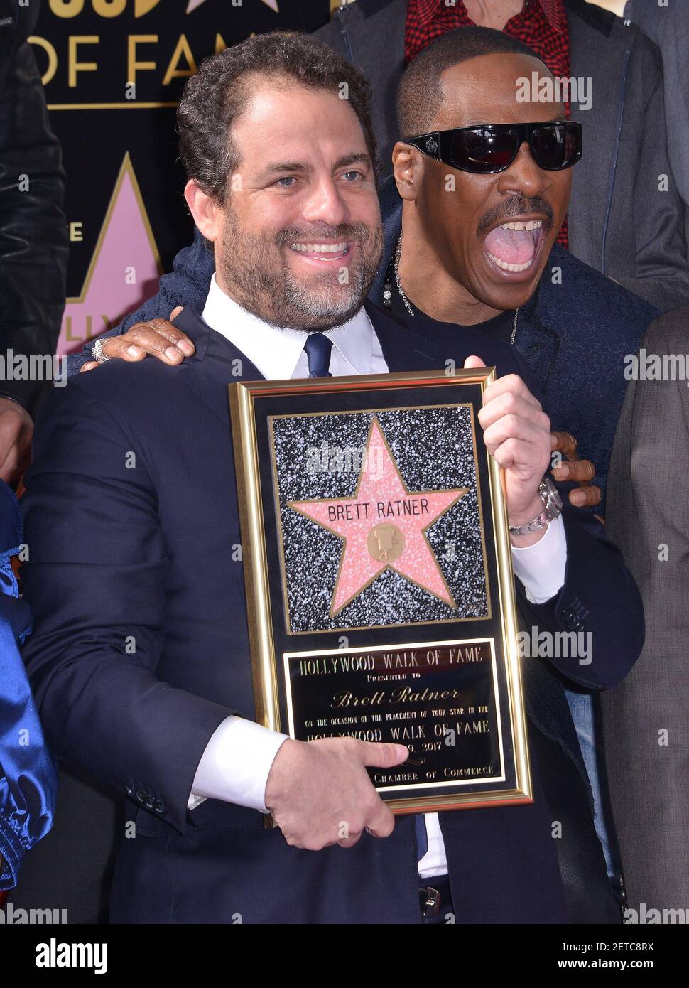 (L-R) Brett Ratner and Eddie Murphy at the Brett Ratner Star On The ...