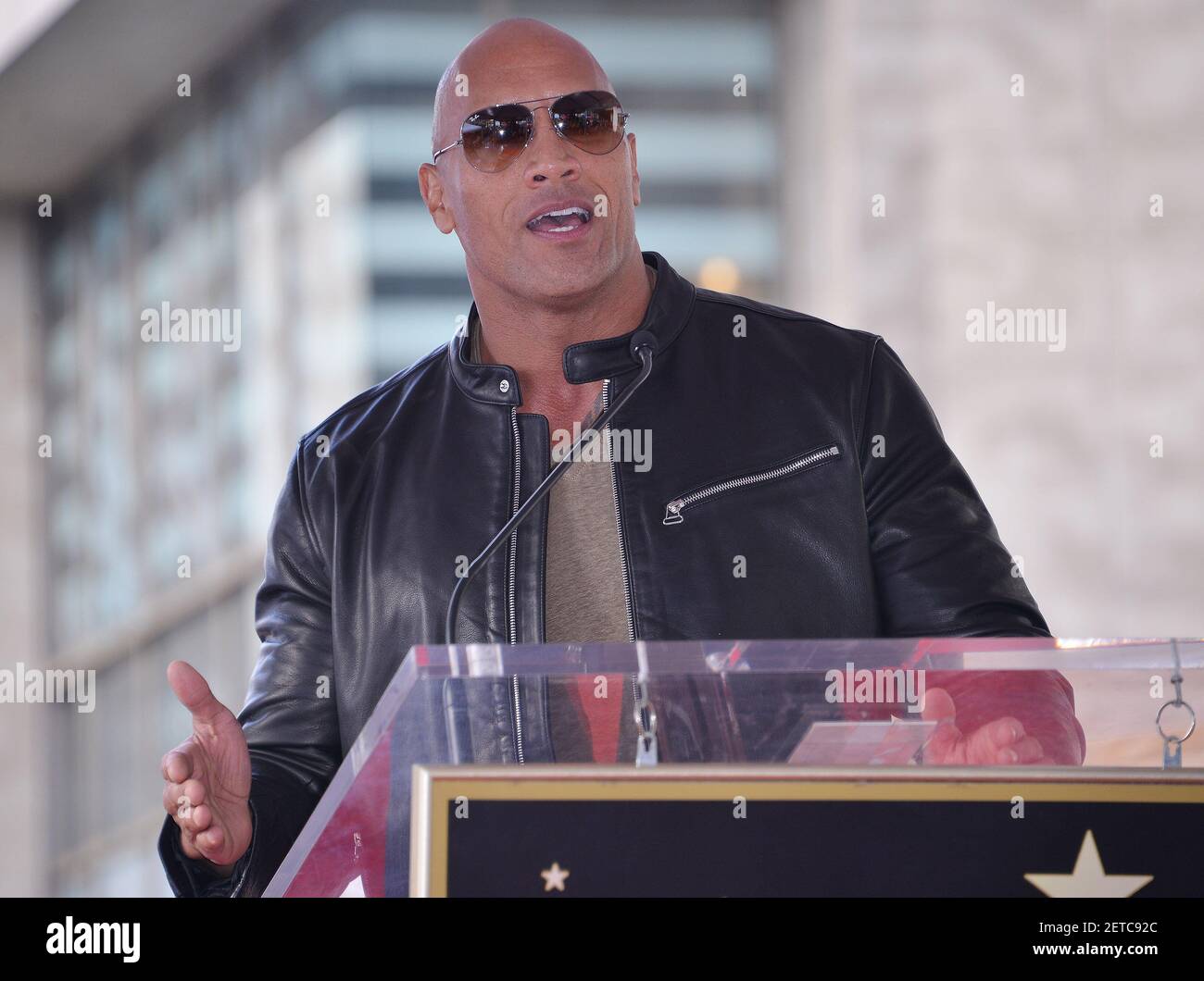 Dwayne Johnson at the Brett Ratner Star On The Hollywood Walk Of Fame ...