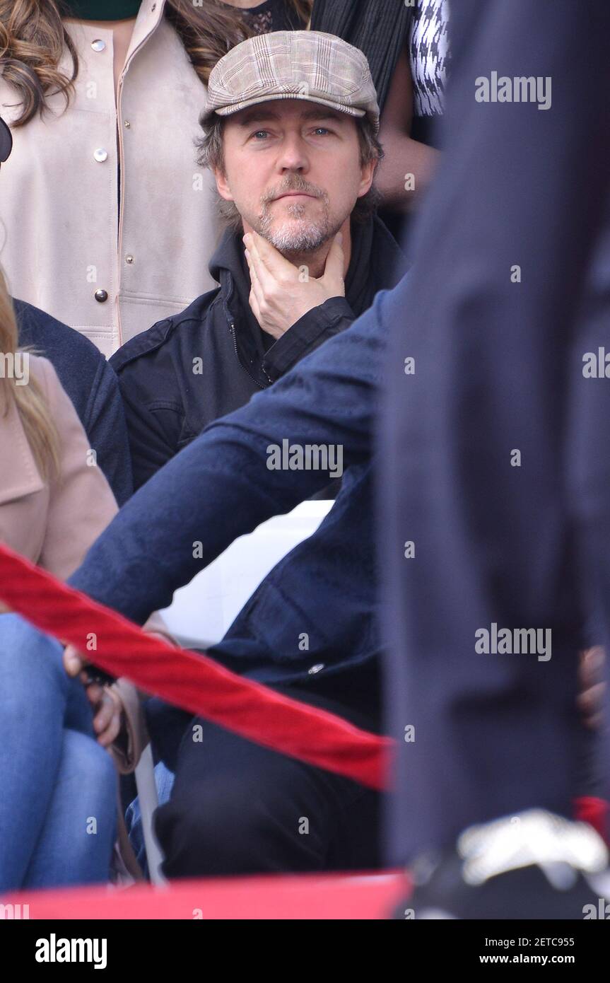 Edward Norton at the Brett Ratner Star On The Hollywood Walk Of Fame ...