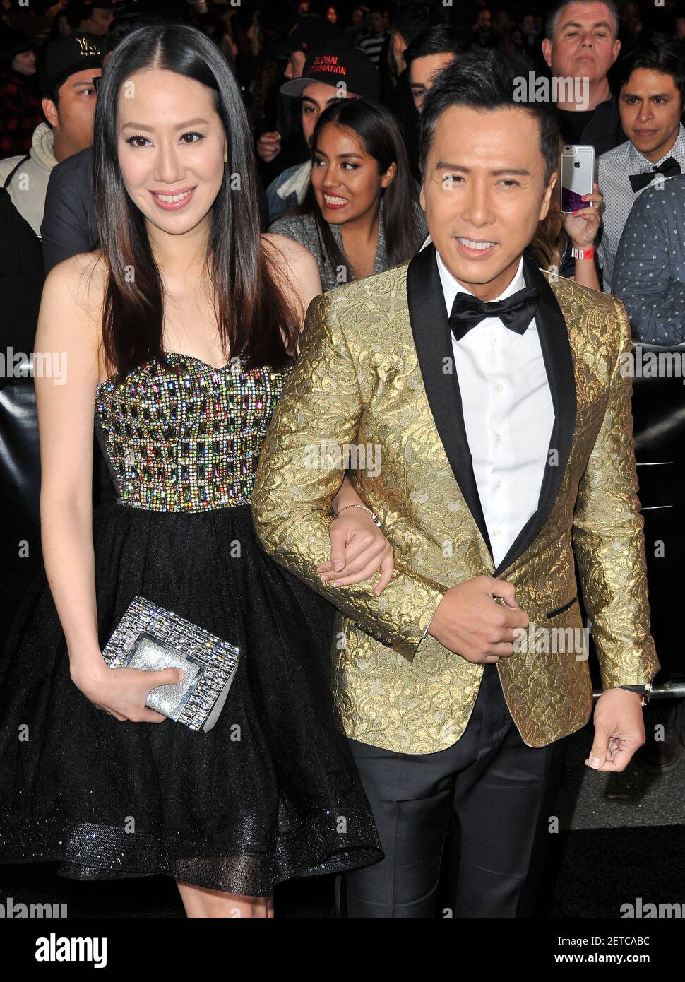 (L-R) Cissy Wang and Donnie Yen arrives at the "xXx: Return Of Xander ...