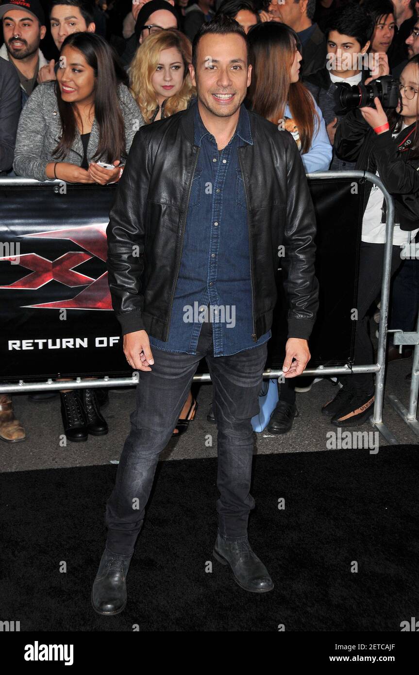 Howie D. arrives at the "xXx: Return Of Xander Cage" Los Angeles ...