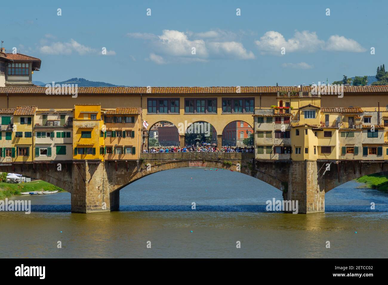 Ponte Vecchio or Old Bridge over the Arno River in Florence, Italy ...