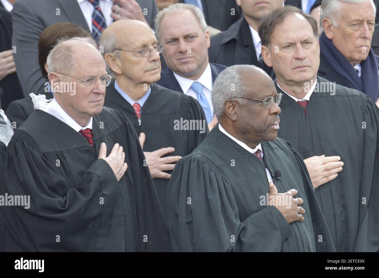 Supreme Court Justices Anthony Kennedy, Stephen Breyer, Clarence Thomas ...