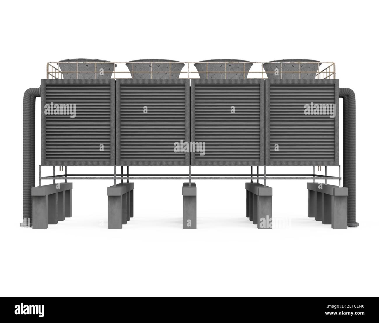 Cooling Tower Isolated Stock Photo - Alamy