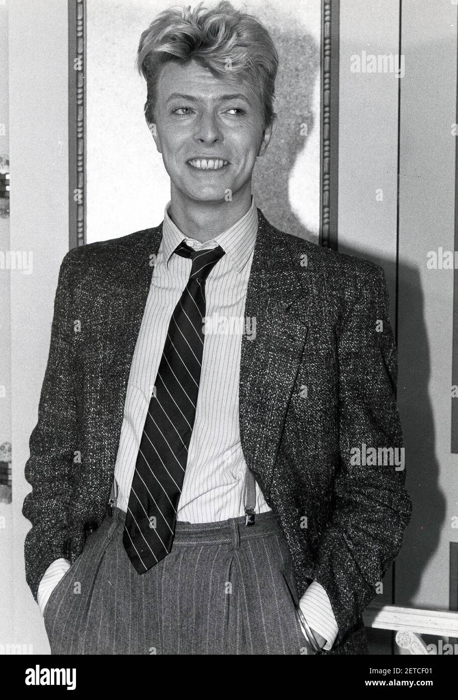 David Bowie at the Carlyle Hotel 1980s Photo by Adam Scull-PHOTOlink.net Stock Photo - Alamy