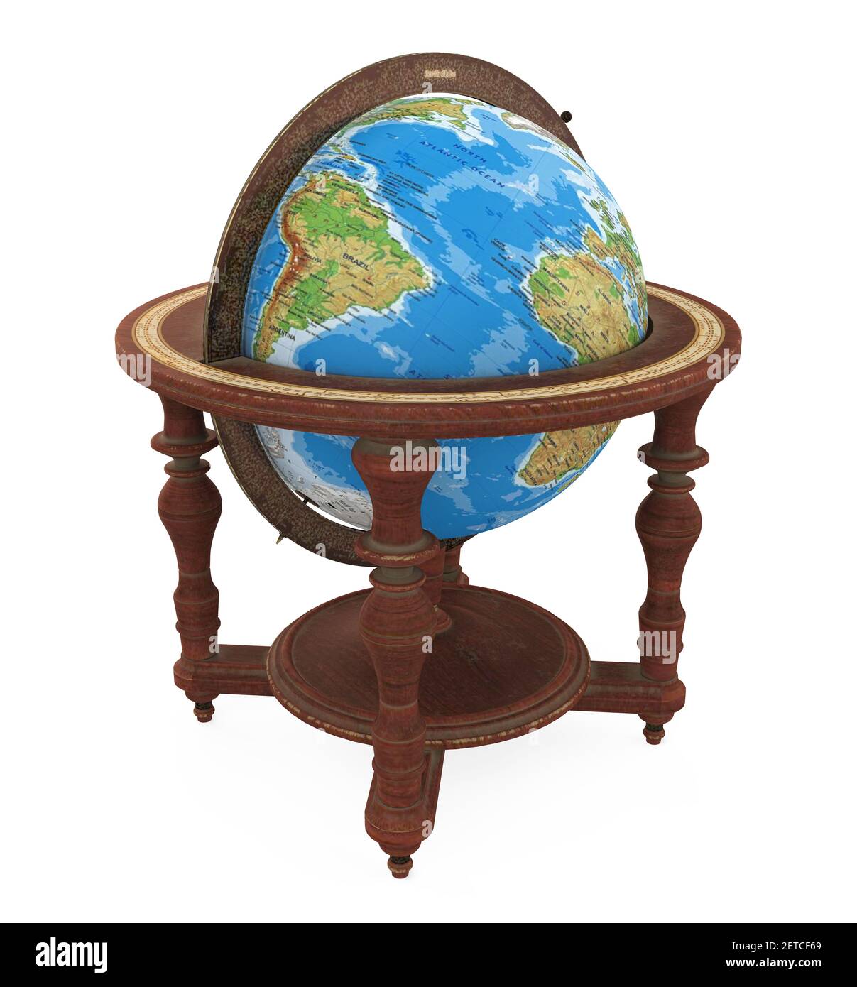 Earth Globe Isolated Stock Photo - Alamy