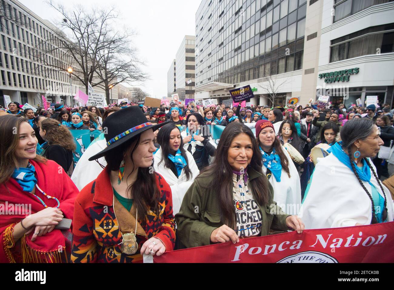 Protesters march to the National Mall with Indigenous Women Rise, a ...