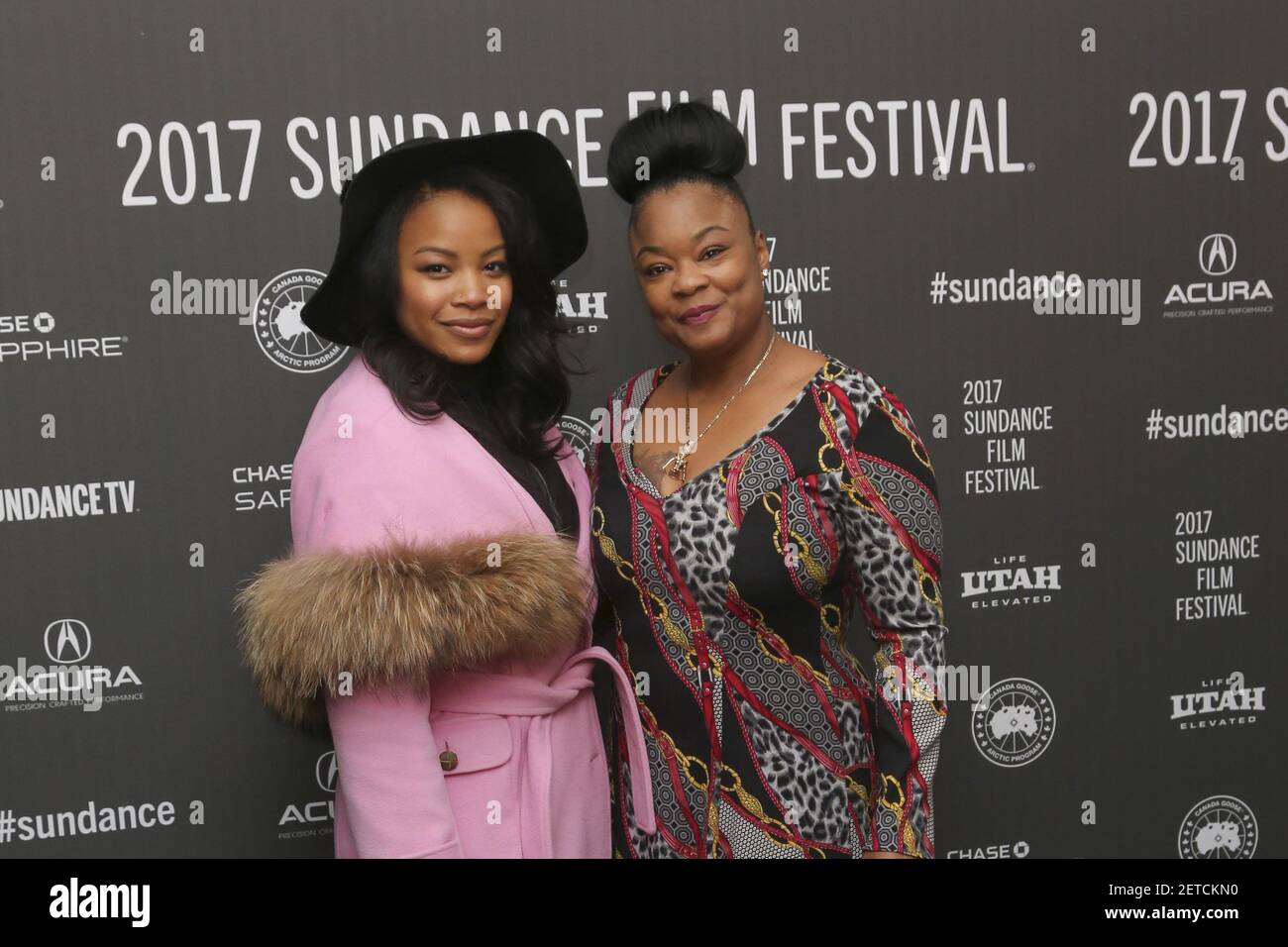 Chante Adams (L) and Roxanne Shante attend the 'Roxanne Roxanne ...