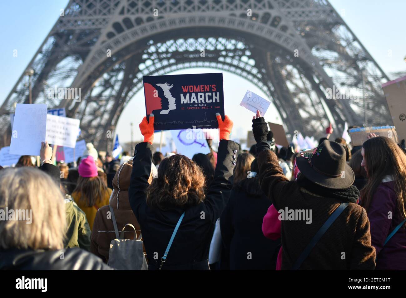 Women's March on Paris , a sister march to the protests in Washington ...