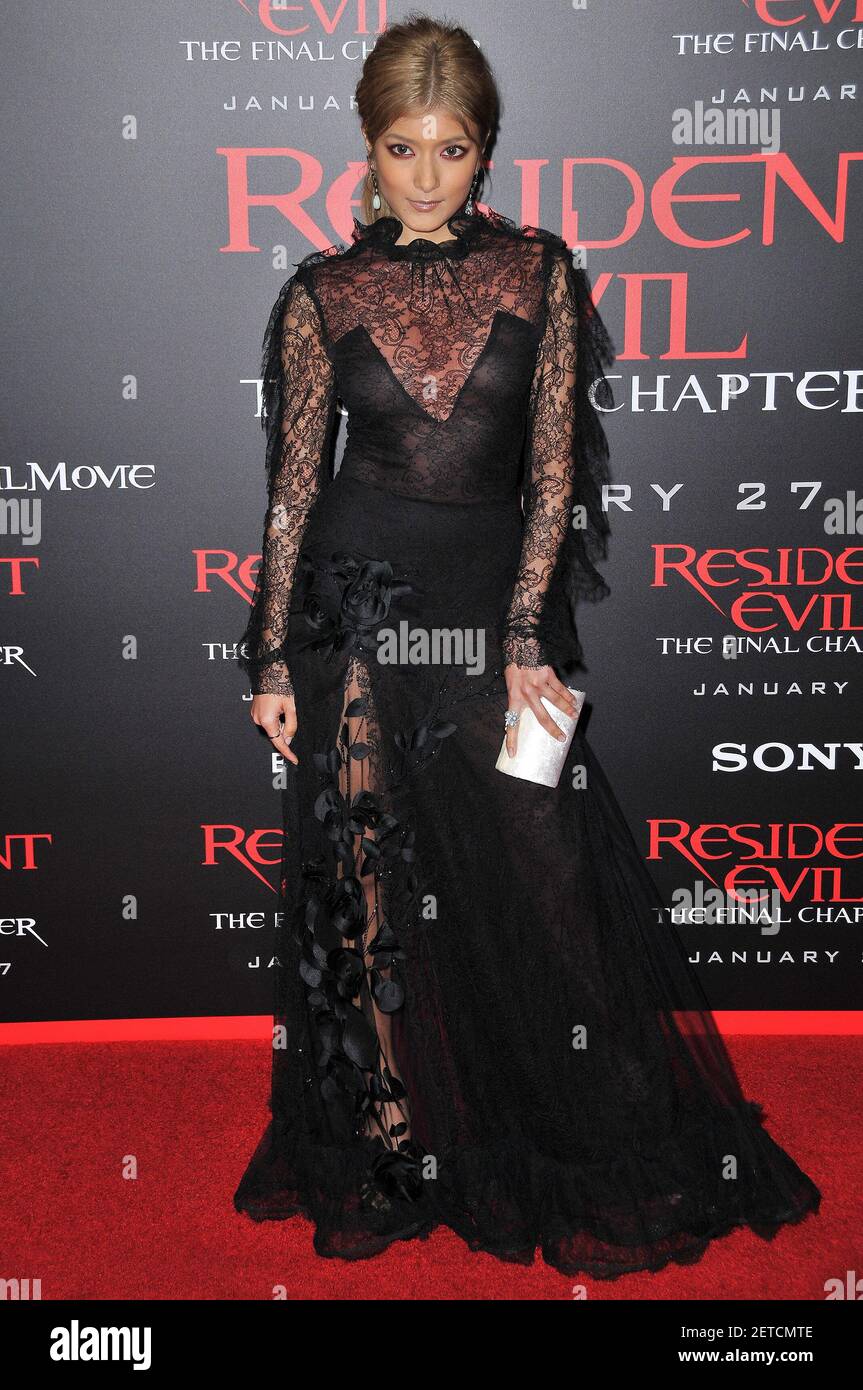 Rola arrives at the "Resident Evil: The Final Chapter" Los Angeles ...