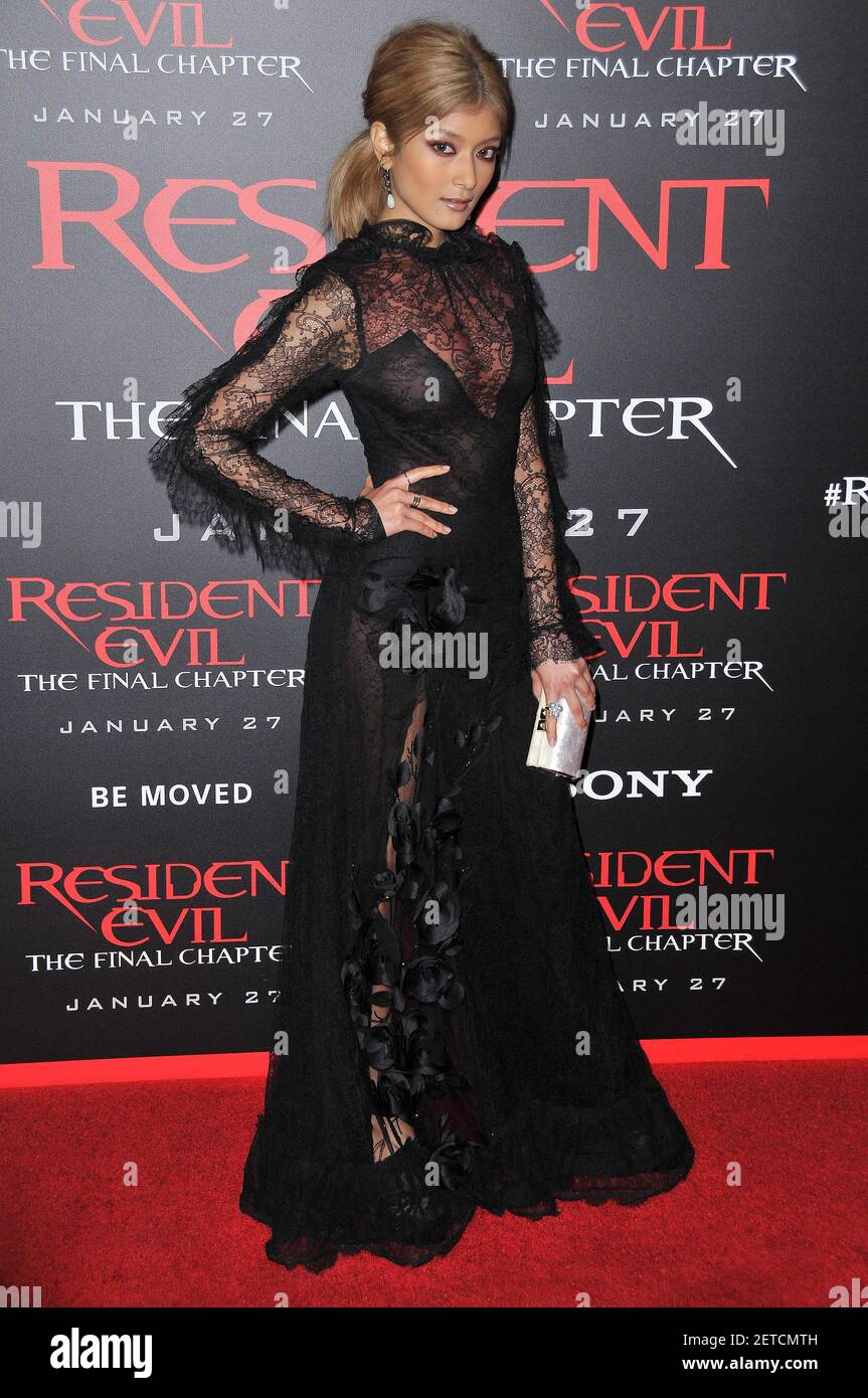 Rola arrives at the "Resident Evil: The Final Chapter" Los Angeles ...
