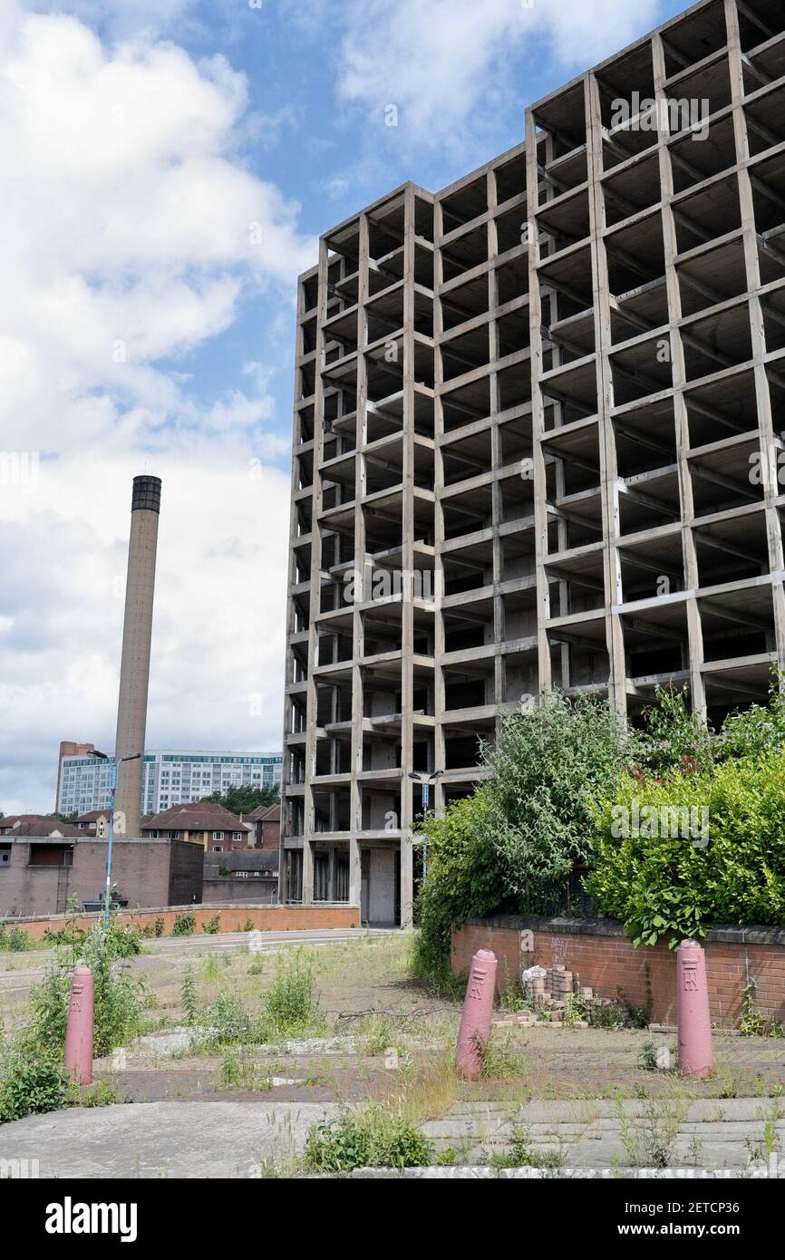 Park Hill flats undergoing restoration, Sheffield England Stock Photo ...