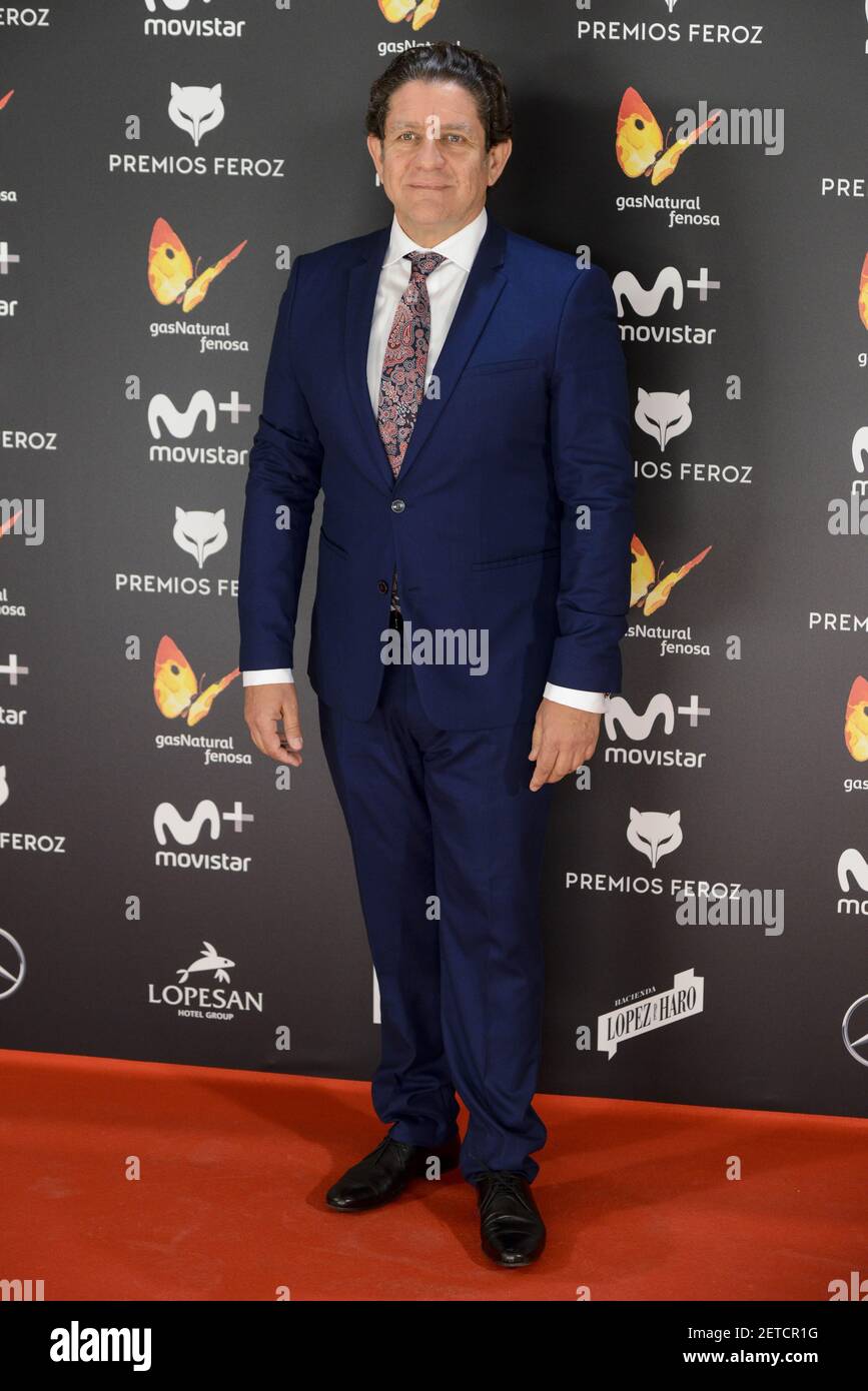Pedro Casablanc attends to the Feroz Awards 2017 in Madrid, Spain ...