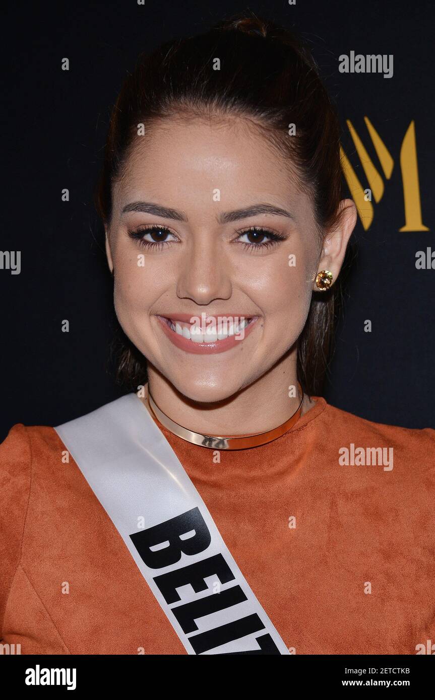 Miss Belize Rebecca Rath at the 65th Miss Universe Press Junket held at ...