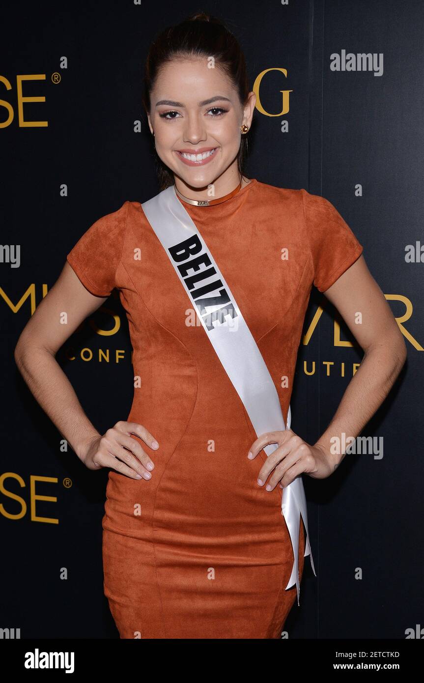 Miss Belize Rebecca Rath at the 65th Miss Universe Press Junket held at ...